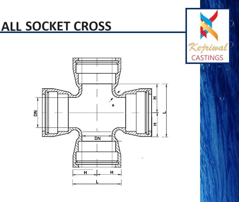 DUCTILE IRON ALL SOCKET CROSS - Kejriwal Castings Europe